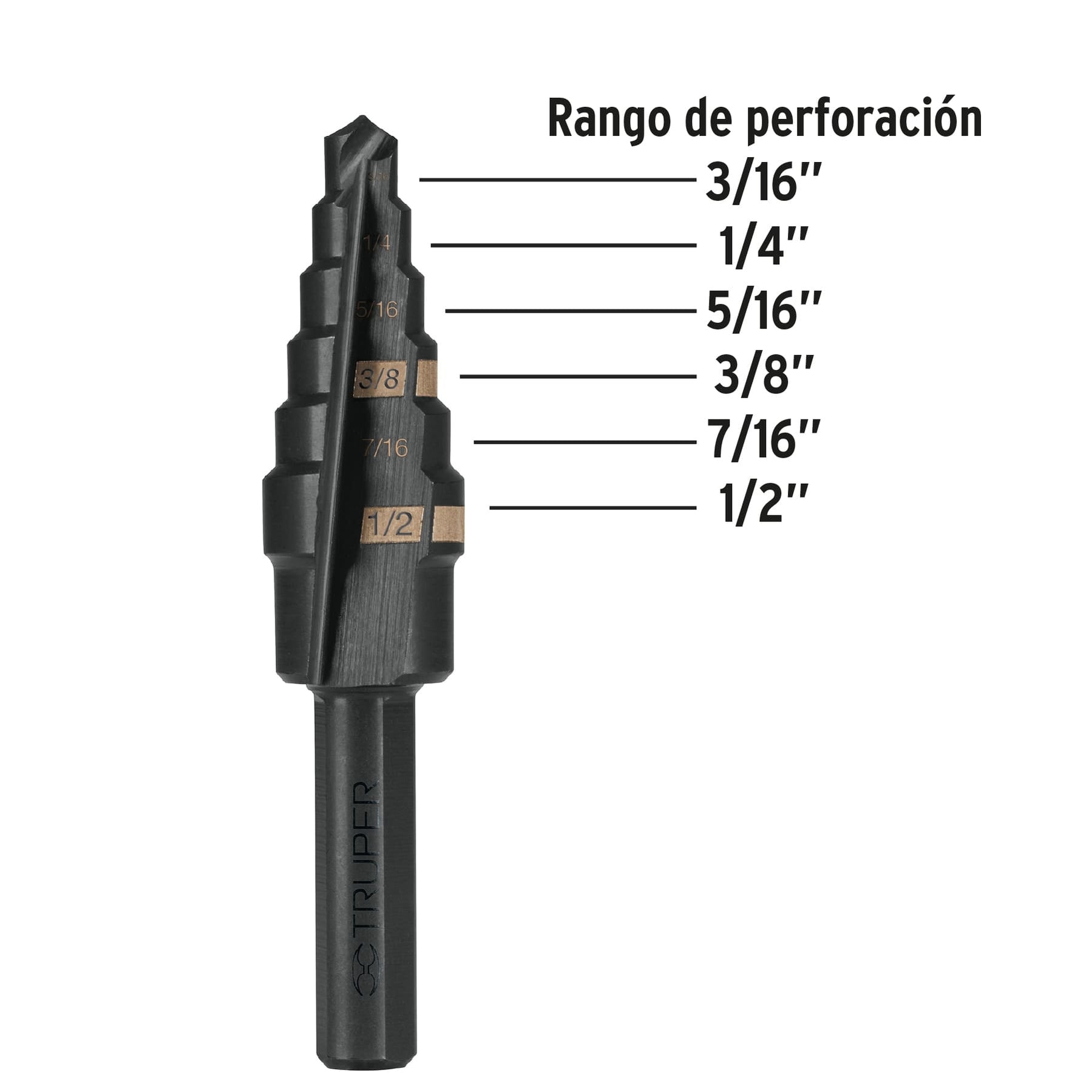 Broca Escalonada para Metal Truper: Calidad Garantizada — Carpintec