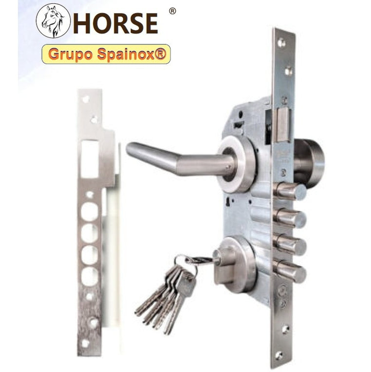 Cerradura de embutir manija valentina Horse — Carpintec