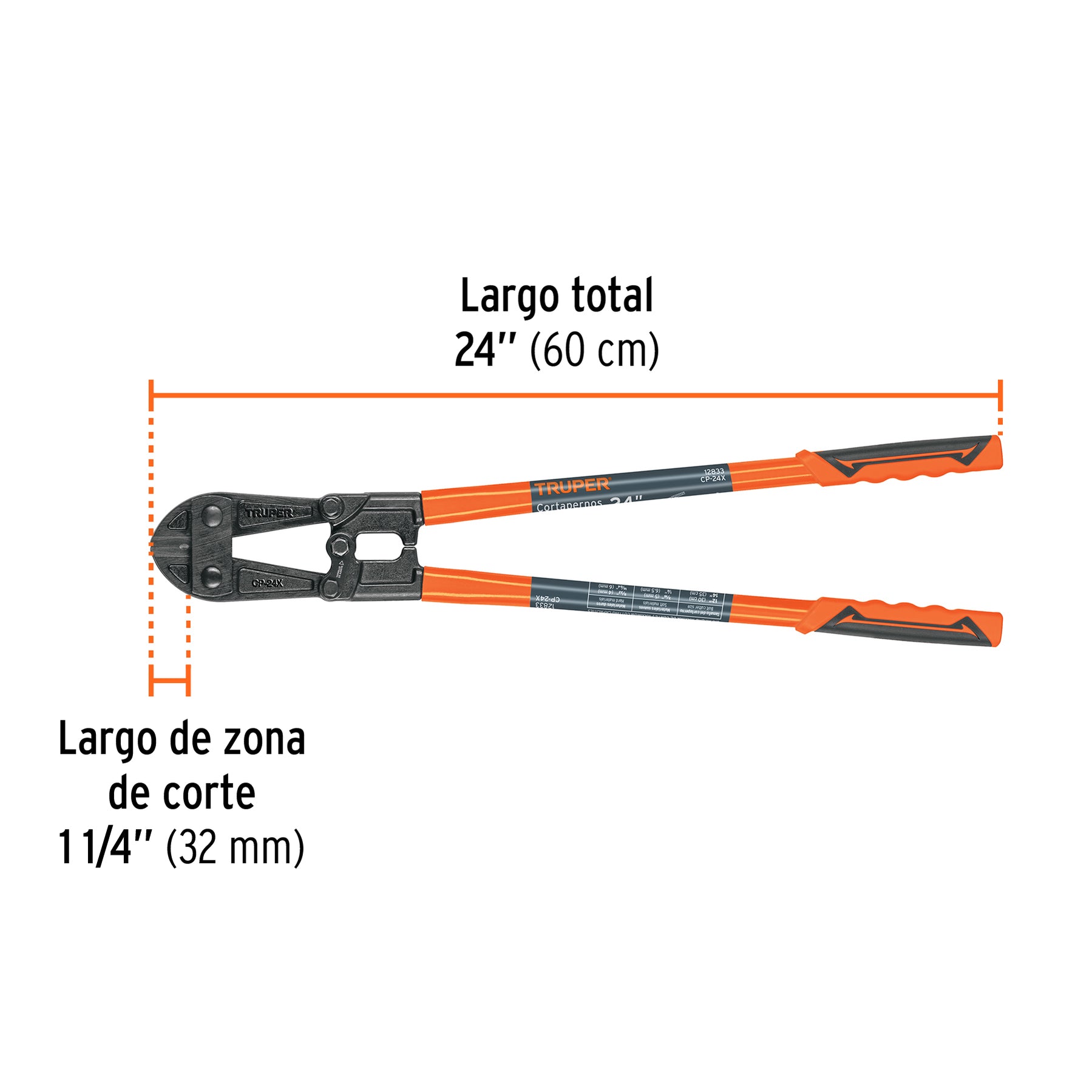 Cizalla 24" Truper | Uso intensivo en obra y taller — Carpintec