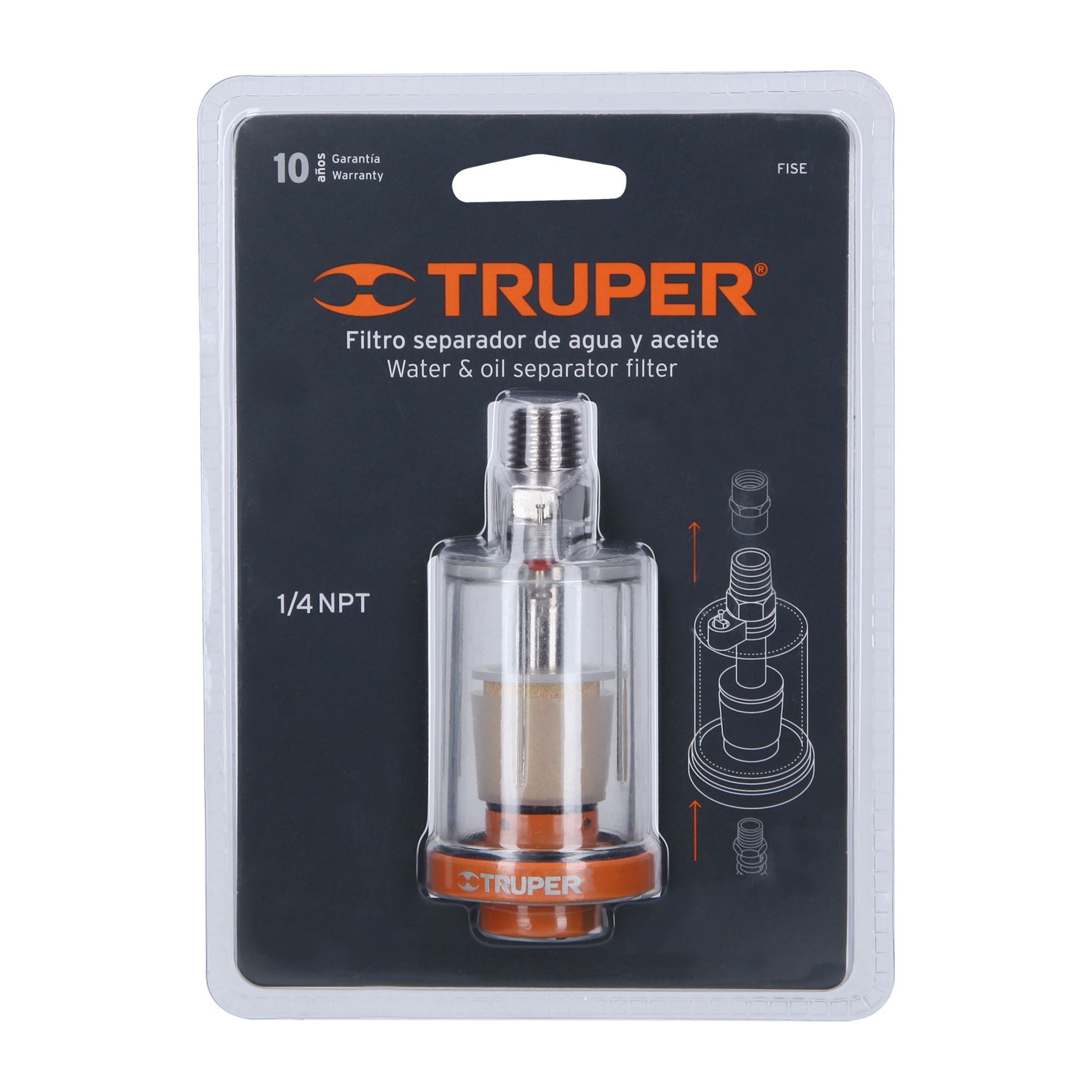 Filtro de aire, agua y aceite para compresor Truper — Carpintec