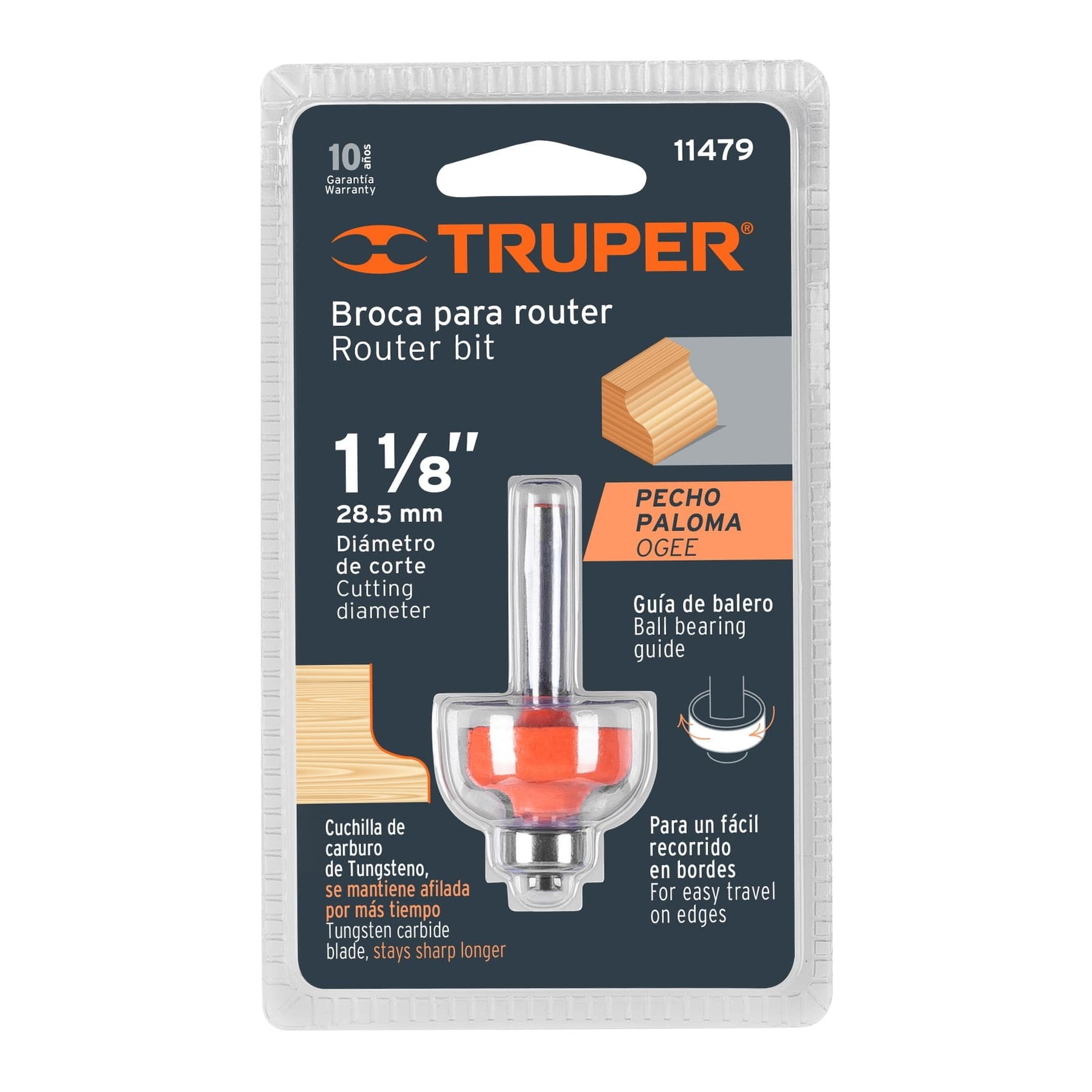 Compra fresa para ruteadora pecho paloma de alta precisión — Carpintec