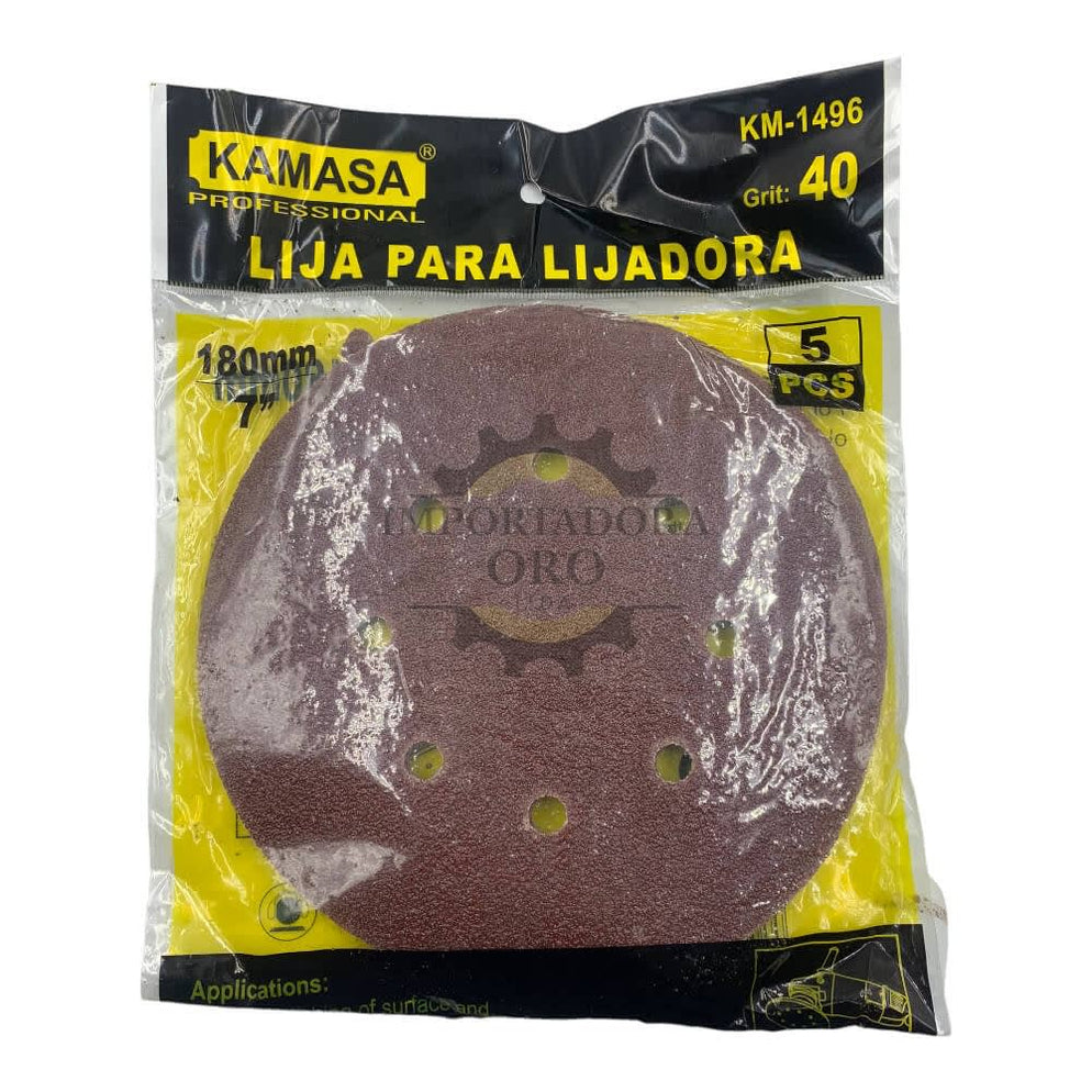 Lija circular con velcro para madera 7" - Acabado uniforme — Carpintec