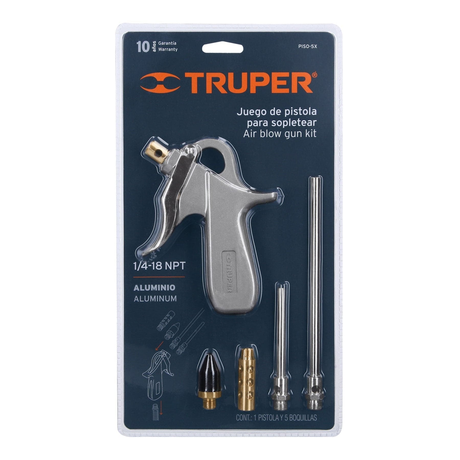 Pistola para Sopletear Aire Truper: Compra Herramientas de Calidad — Carpintec