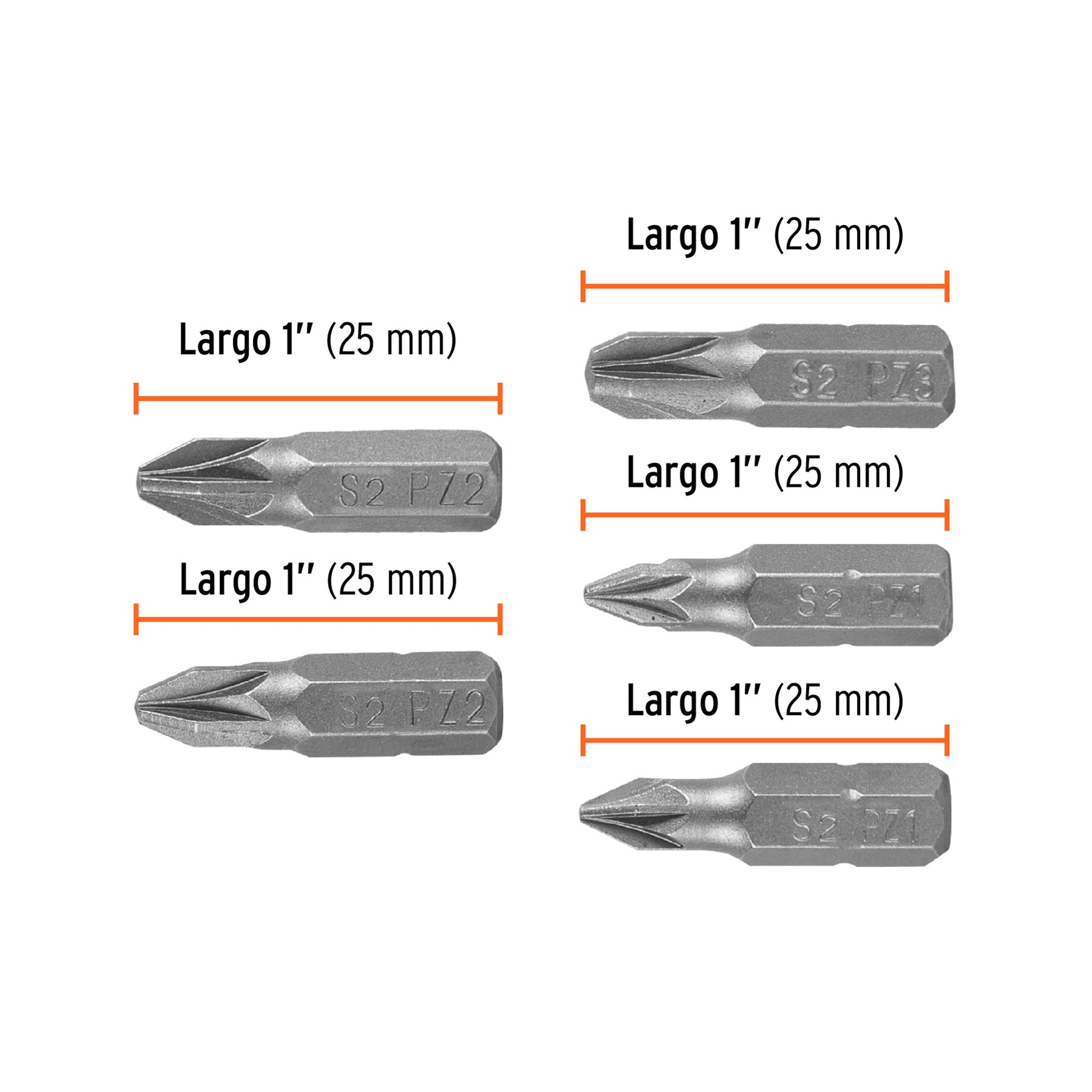 Punta PZ1 PZ2 PZ3 atornillador Truper | Stock real y mejor precio ...