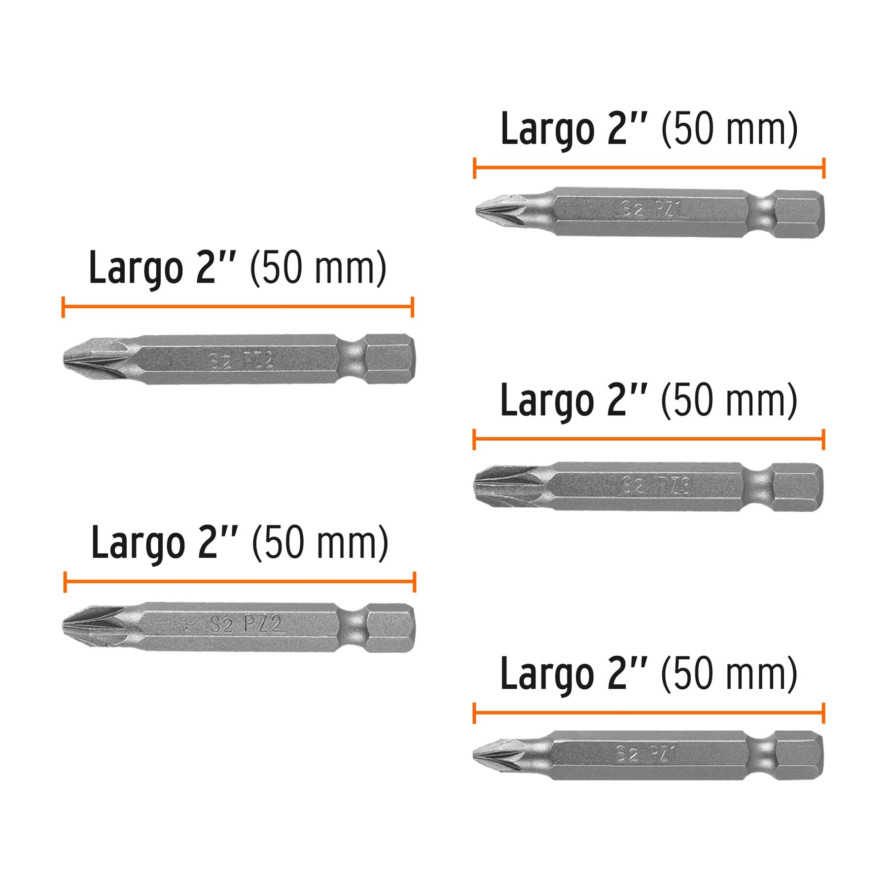 Punta PZ1 PZ2 PZ3 atornillador Truper | Oferta hoy en Perú — Carpintec