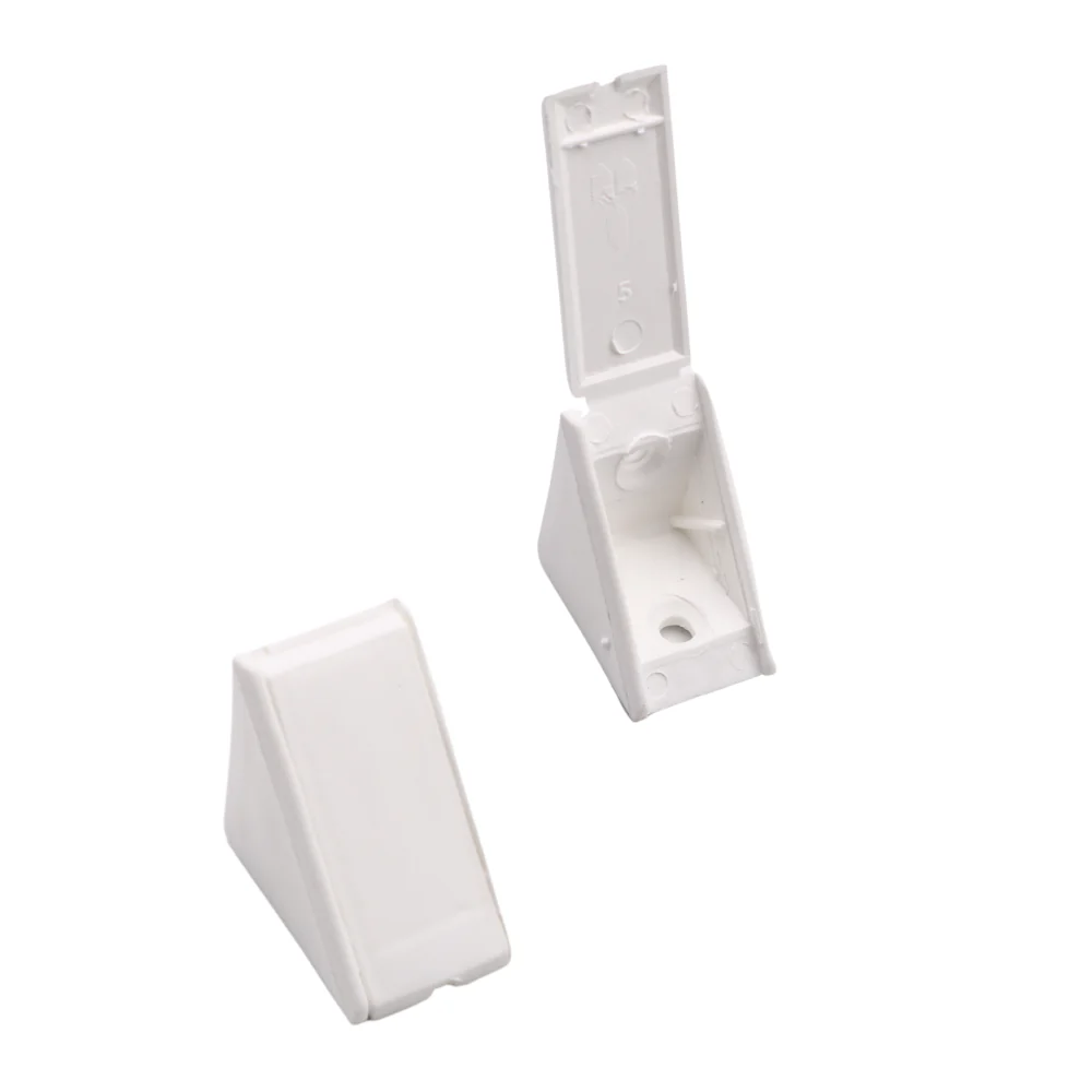 Compra Soporte Angular simple blanco de Plástico para Melamina — Carpintec
